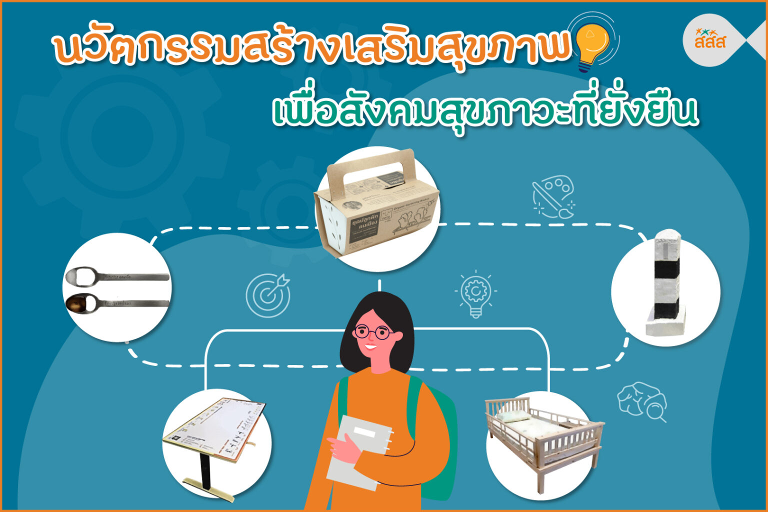 นวัตกรรมสร้างเสริมสุขภาพ เพื่อสังคมสุขภาวะที่ยั่งยืน สำนักงานกองทุน